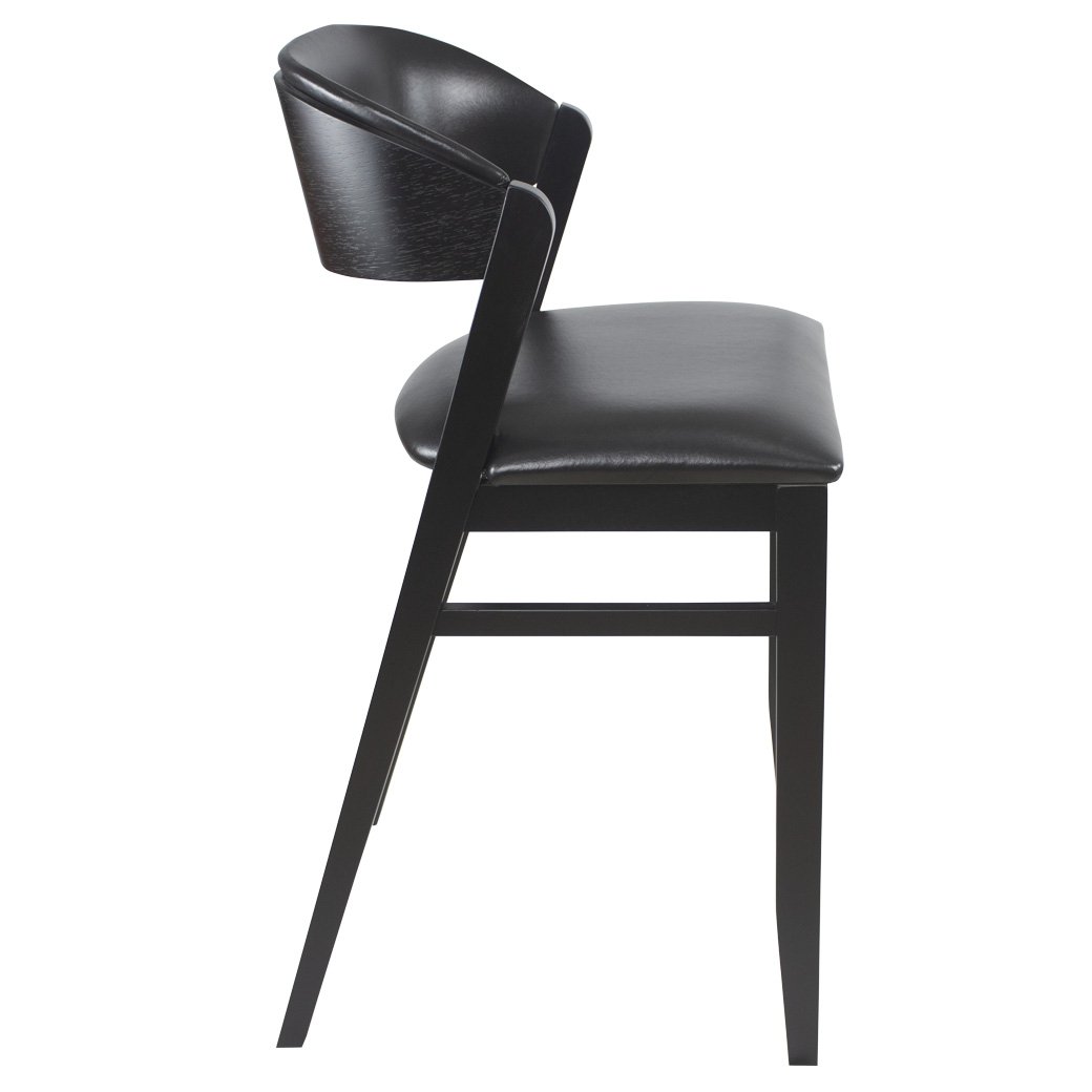 Banqueta Estofada Hera Encosto Anatômico Madeira Maciça Tecido 04 ...